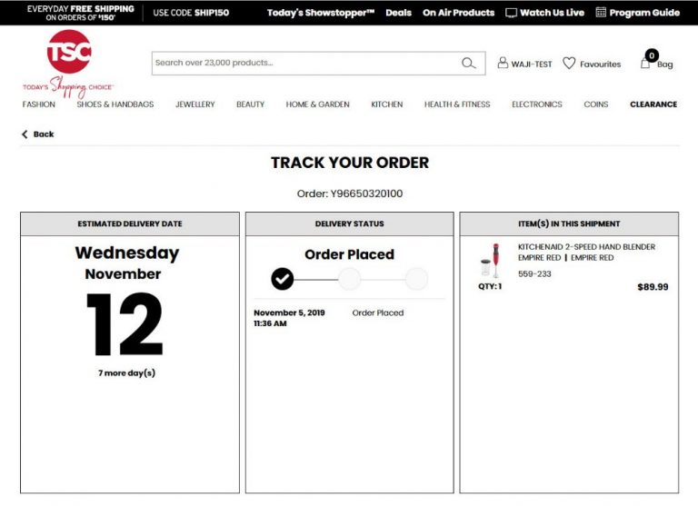 Hi! I’m the New Order Tracking Page | TSC Blog | TSC – Today’s Shopping ...